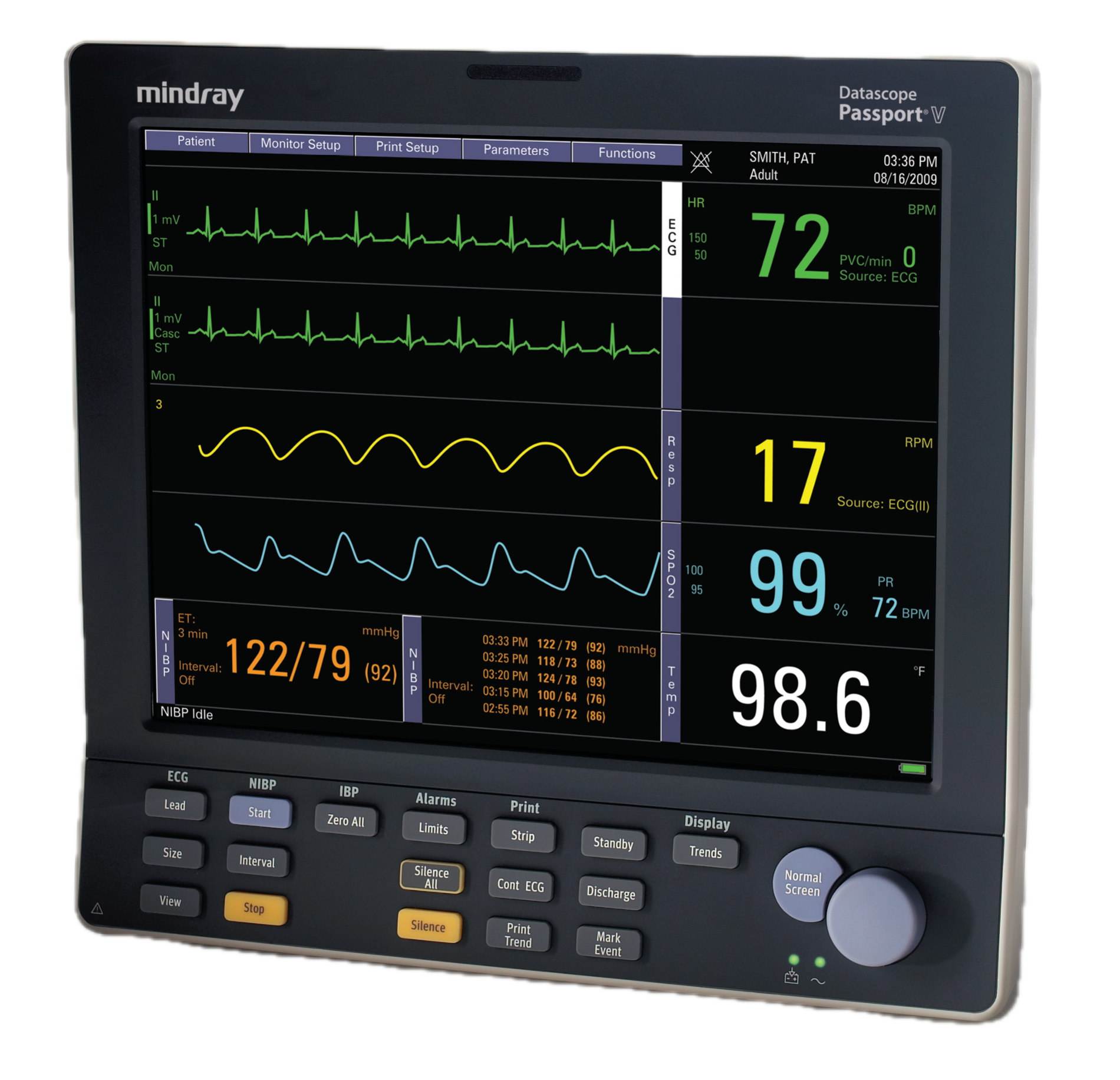 Mindray –Mindray Datascope Passport V Patient Monitor – First Medical